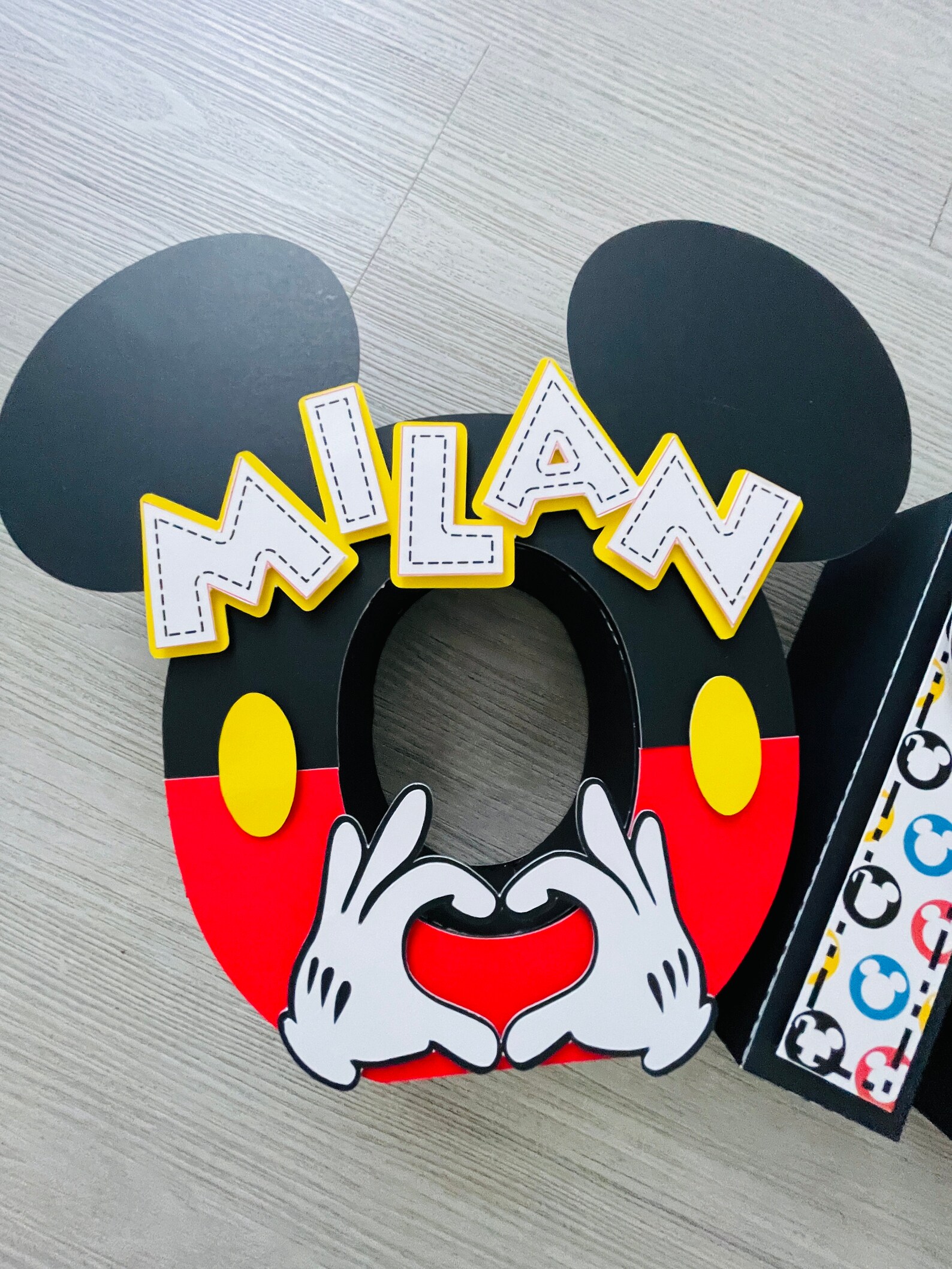 Mickey Mouse 3D Letters Mickey Mouse 1st Birthday Mickey - Etsy