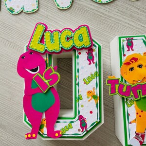 Barney Friends Cake Topper Barney Friends Party TUBS Barney - Etsy