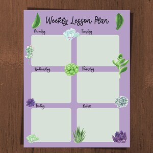 Preschool Pre-k Kindergarten Weekly Lesson Plan Template Teacher ...