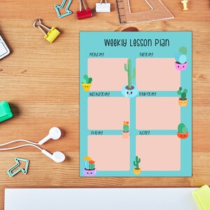 Preschool Pre-k Kindergarten Weekly Lesson Plan Template Teacher ...