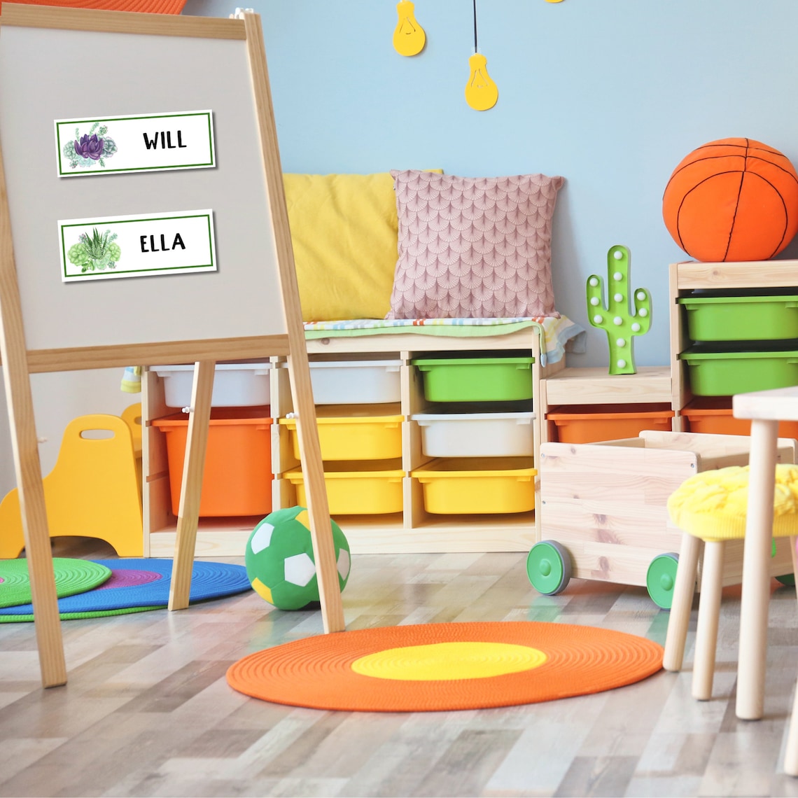 Printable Editable Desk Plate Name Plate Student Name Cards Student ...