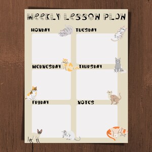 Preschool Pre-k Kindergarten Printable Weekly Lesson Plan Weekly ...