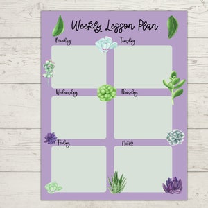 Preschool Pre-k Kindergarten Weekly Lesson Plan Template Teacher ...