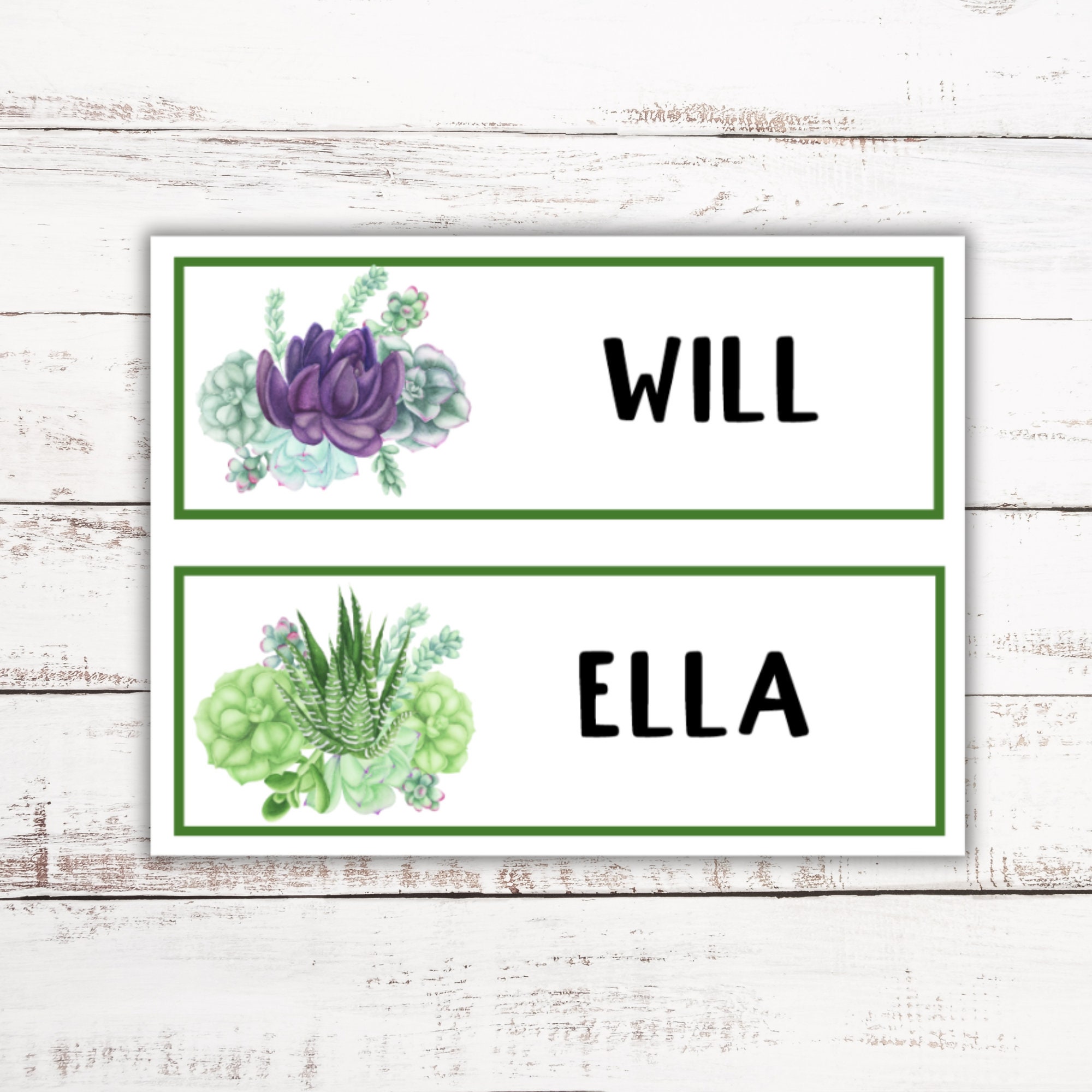 Printable Editable Desk Plate Name Plate Student Name Cards Student ...