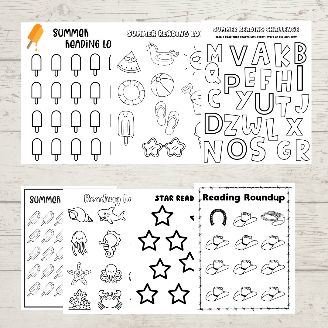 Summer Reading Printable Bundle Homeschool Preschool Library Reading ...