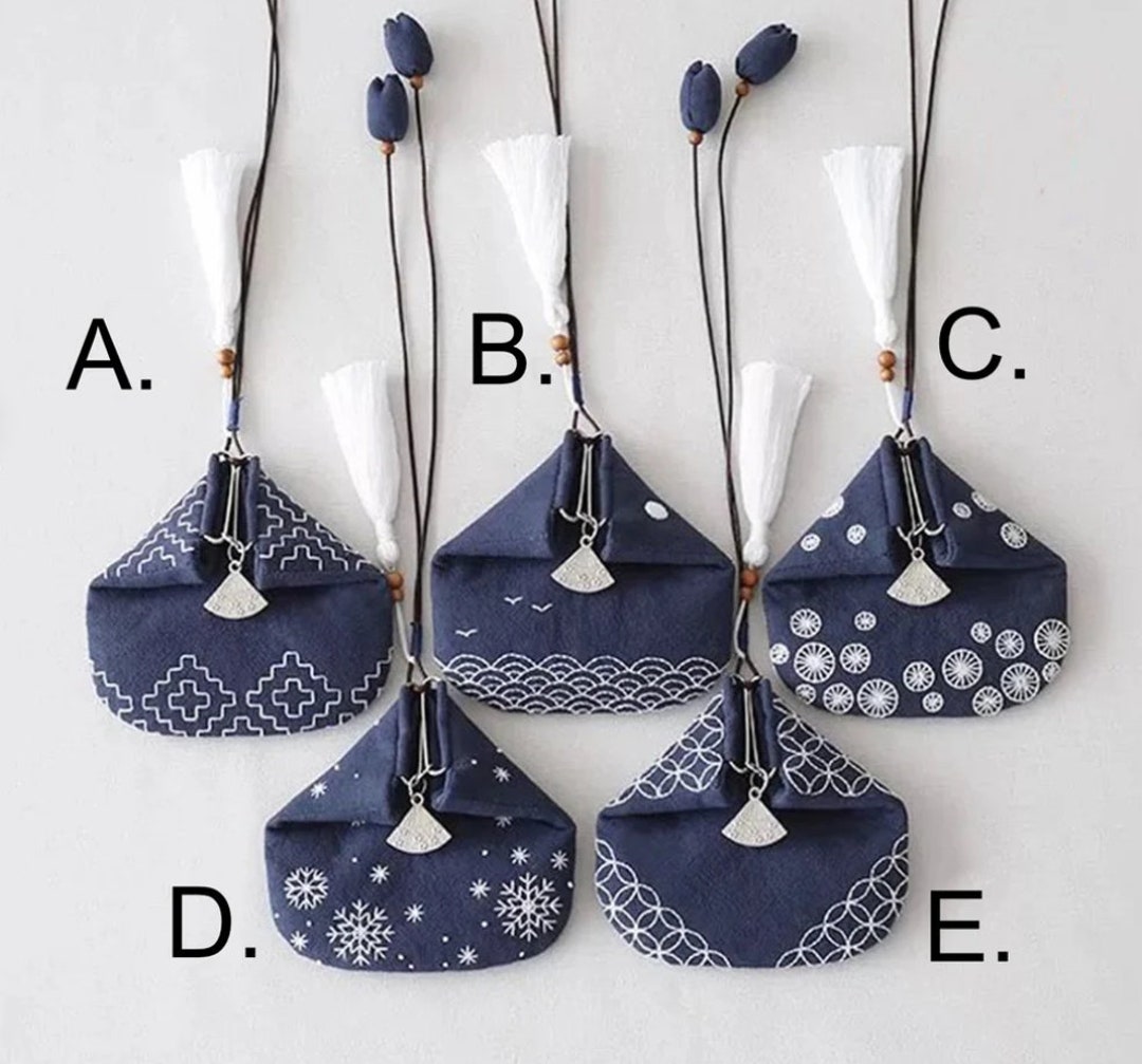 Sashiko Coin Purse Kit With Tutorial Craft Gift Gift for Moms Gift for ...