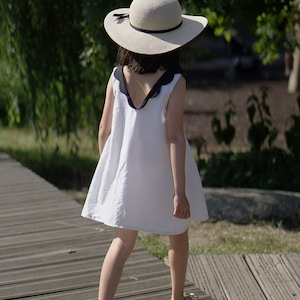 Sewing Pattern Petal Collar Summer Dress for Girls 2 10 Years - Etsy