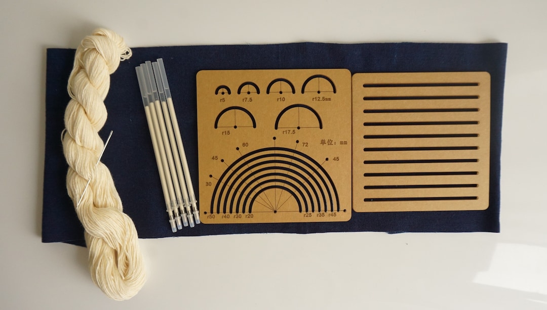 Japanese Embroidery Sashiko Starter Kit - Etsy
