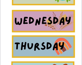 Classroom Flip Calendar, Classroom Decor, Printable, Succulent - Etsy