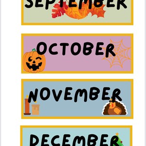 Classroom Flip Calendar - Etsy