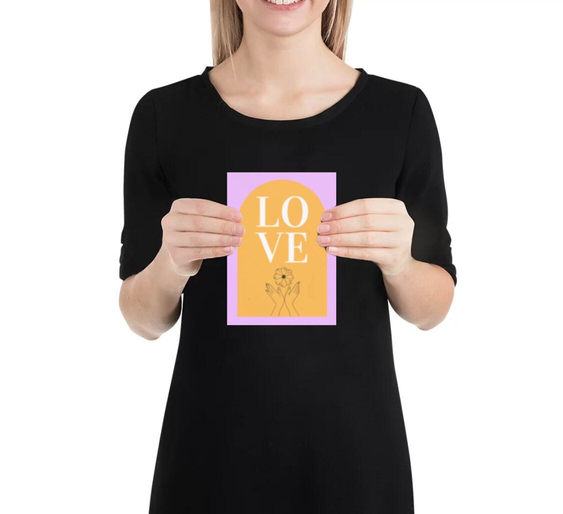 LOVE Poster in 3 Sizes - Etsy