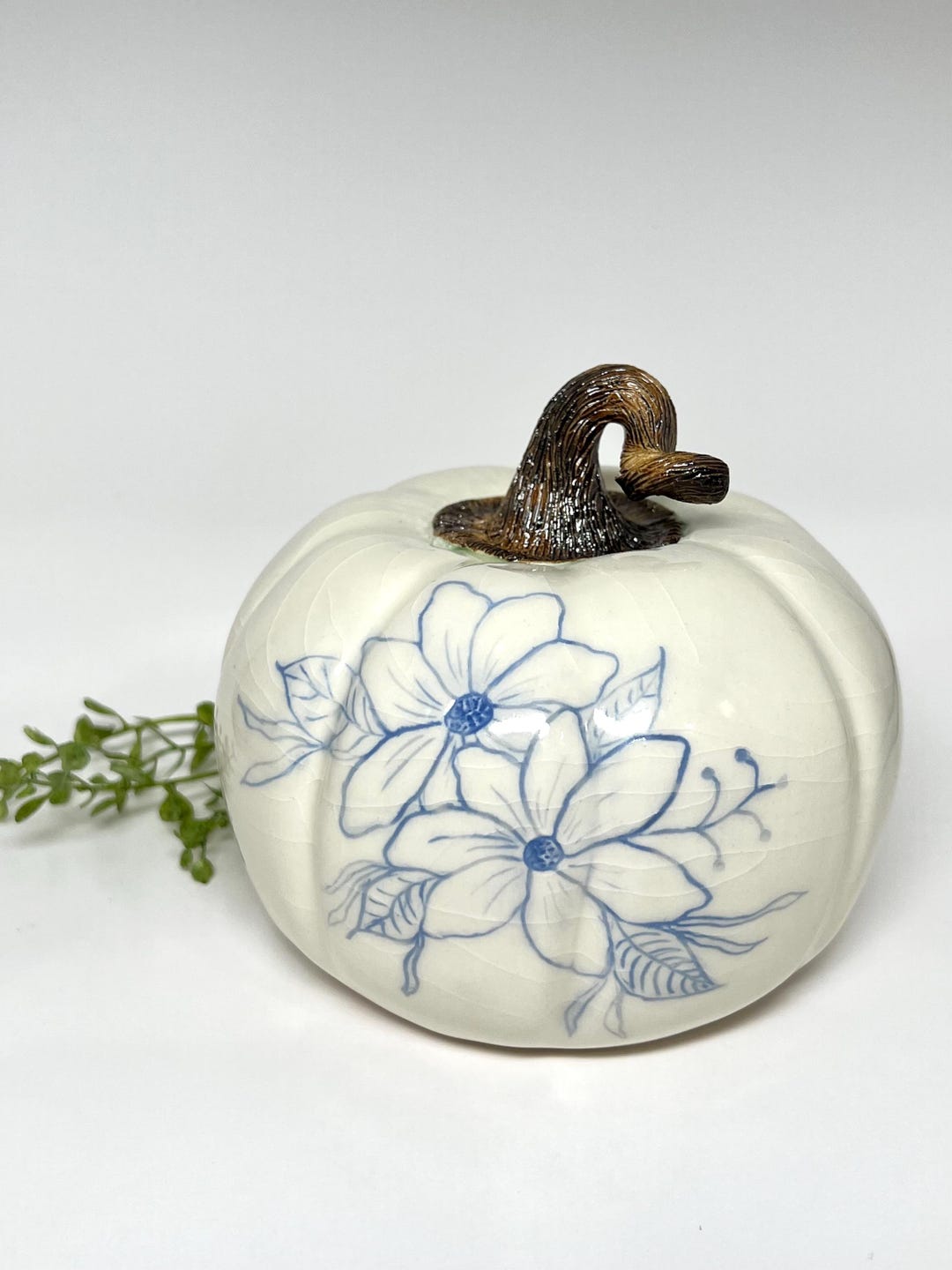 Pumpkin Fall Decorations Handmade Ceramic Wheel Thrown Hand Glazed ...