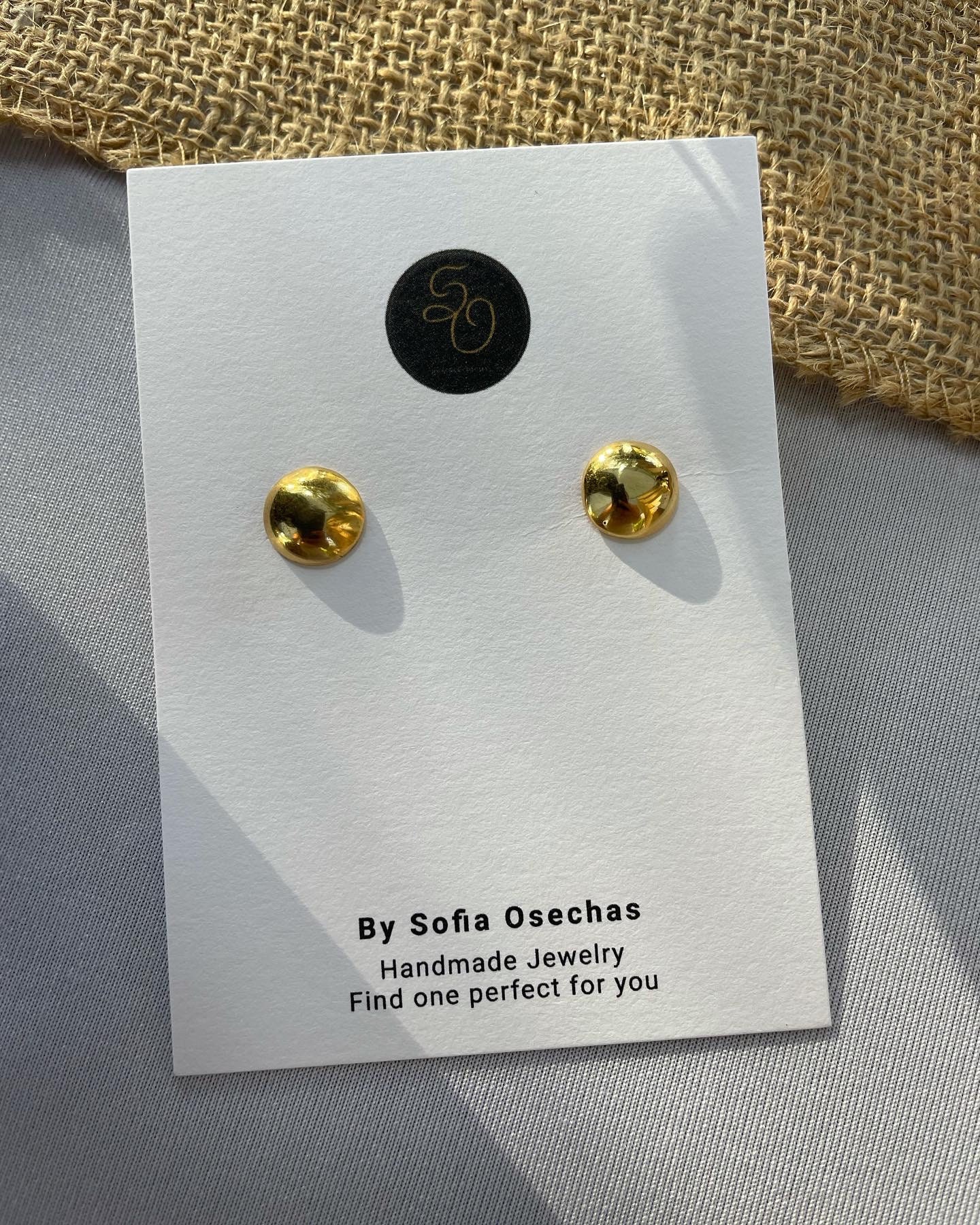 Small Gold Plated Earrings, 14k Gold Plated Earrings, Dainty Earrings ...