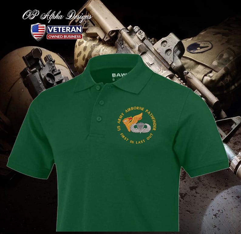 US Army Airborne Pathfinder Polo - Etsy