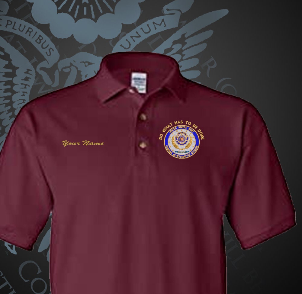 US Army CID Polo Shirt New Design Criminal Investigation - Etsy
