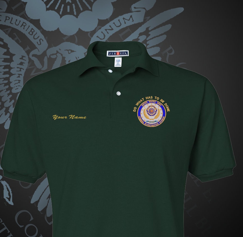 US Army CID Polo Shirt New Design Criminal Investigation - Etsy