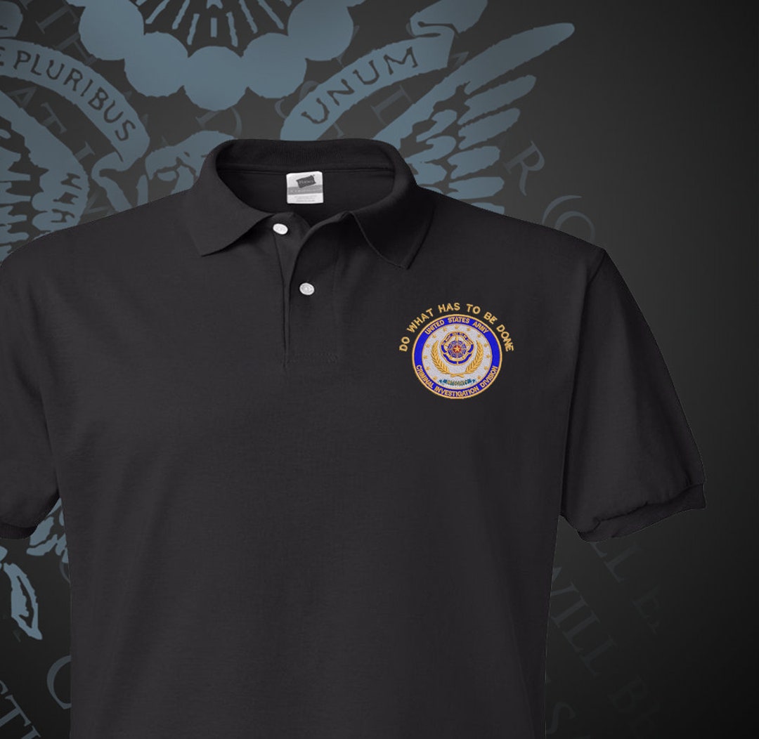 US Army CID Polo Shirt New Design Criminal Investigation Division - Etsy
