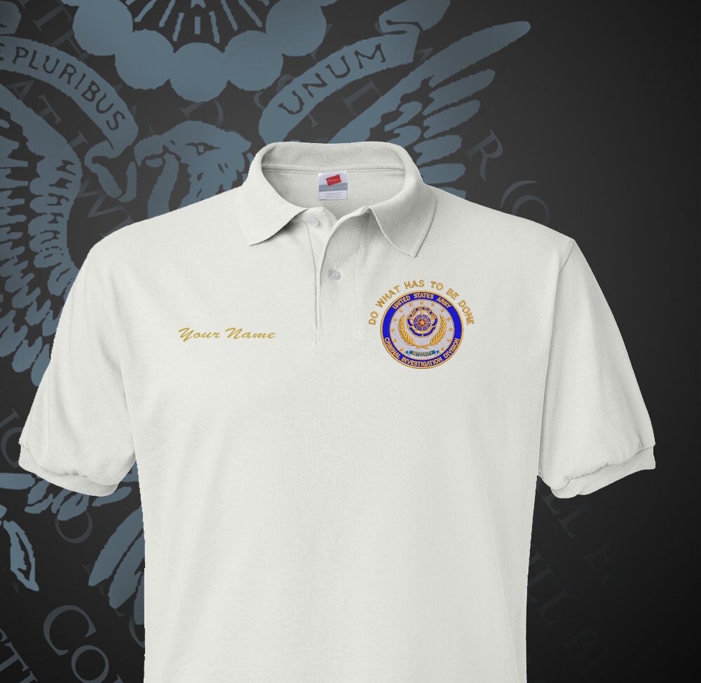 US Army CID Polo Shirt New Design Criminal Investigation - Etsy