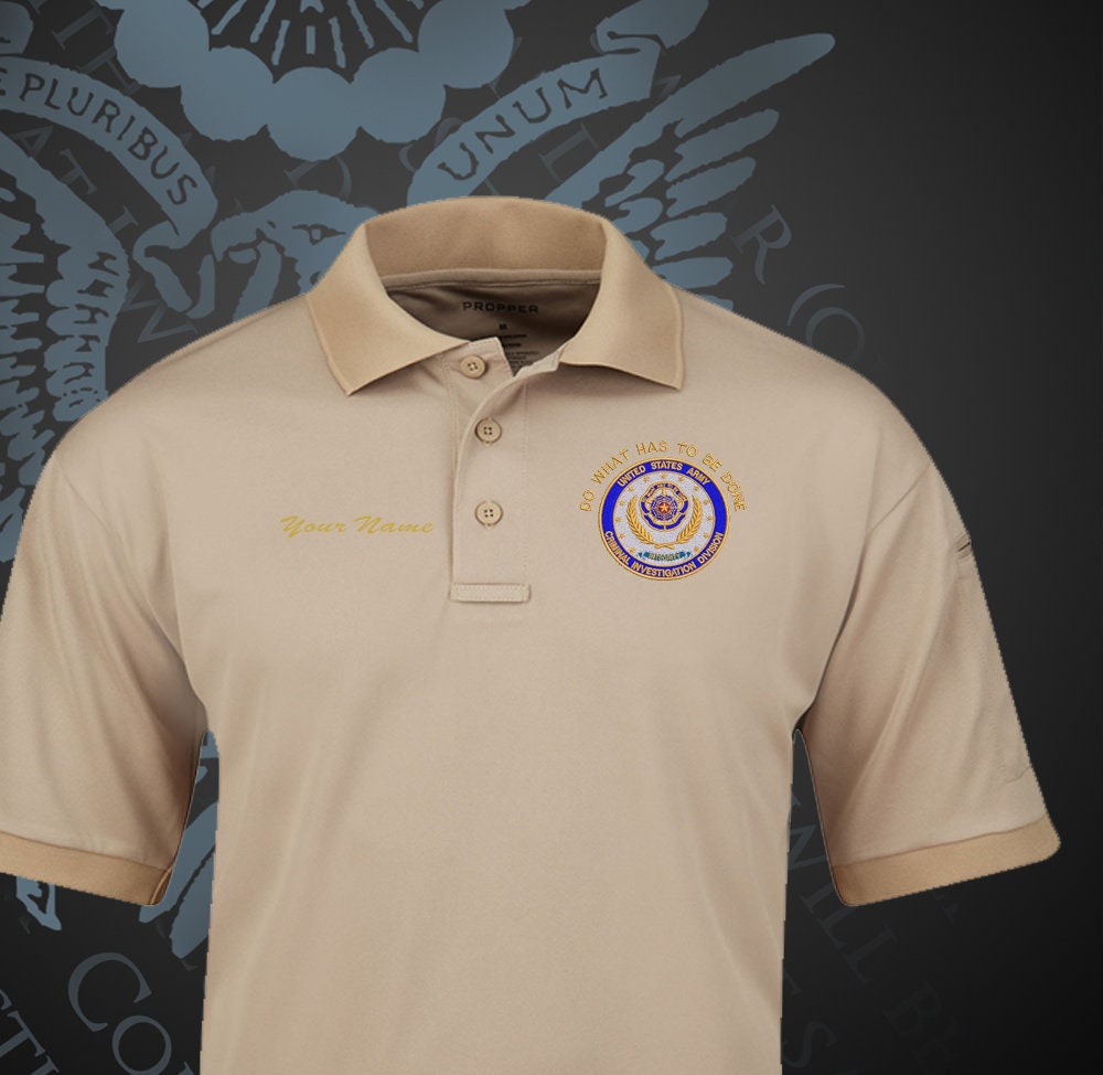US Army CID Polo Shirt New Design Criminal Investigation - Etsy