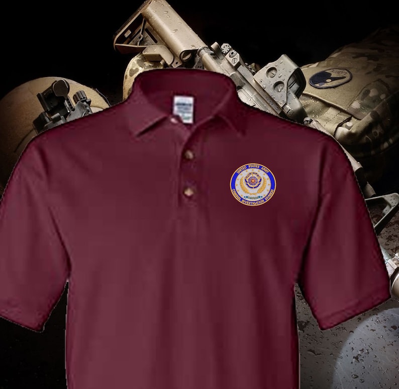 US Army CID Polo Shirt New Design Criminal Investigation Division - Etsy