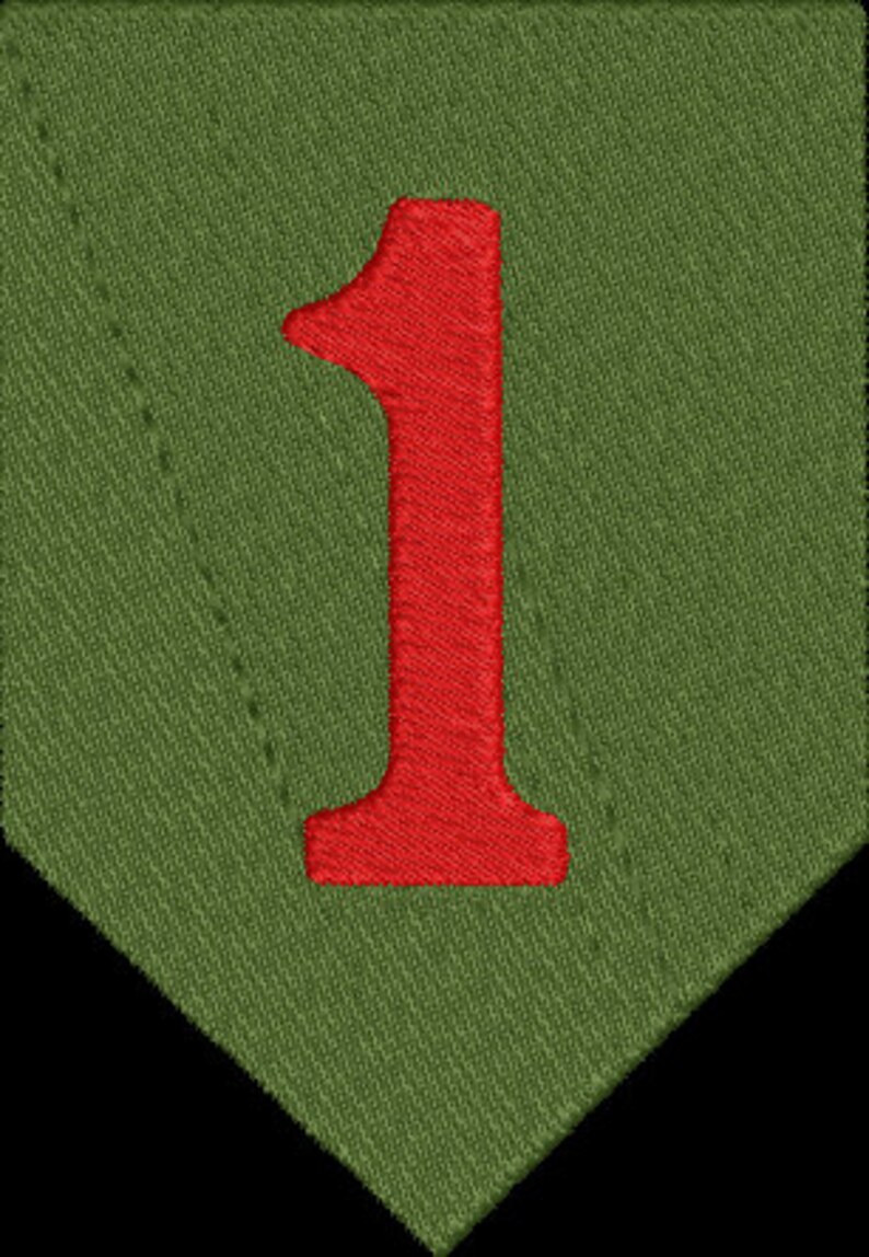 US Army 1st Infantry Division big Red One Polo Shirt - Etsy