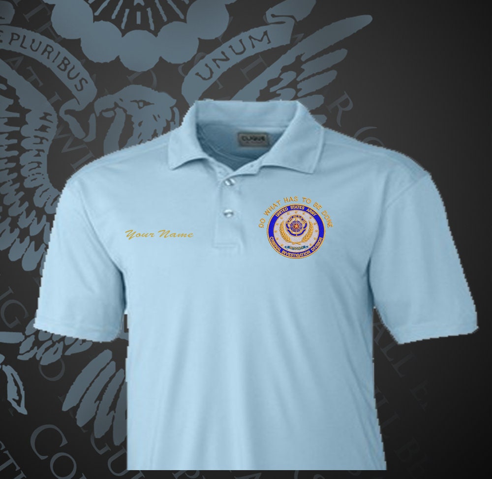 US Army CID Polo Shirt New Design Criminal Investigation - Etsy