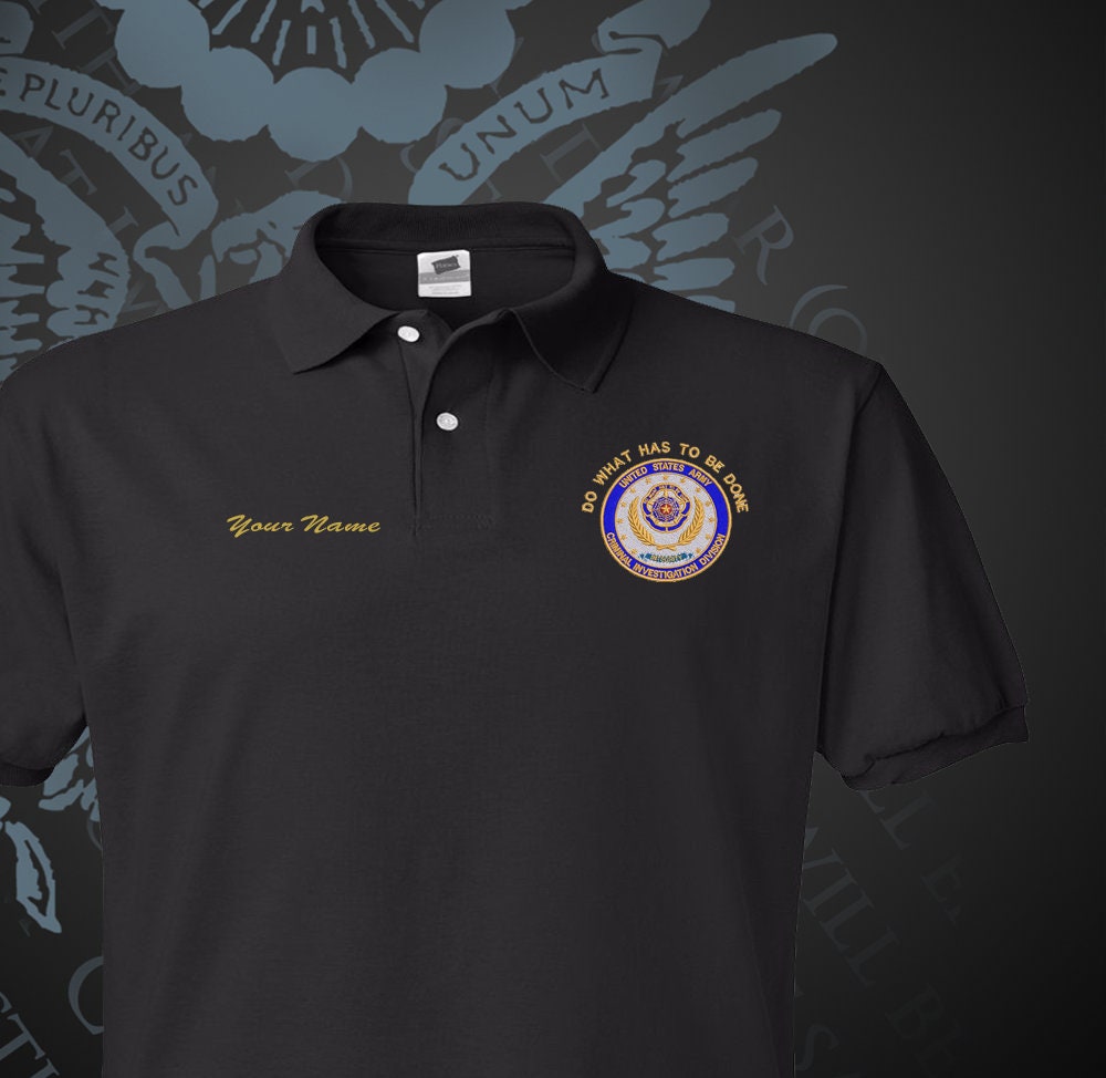 US Army CID Polo Shirt New Design Criminal Investigation - Etsy