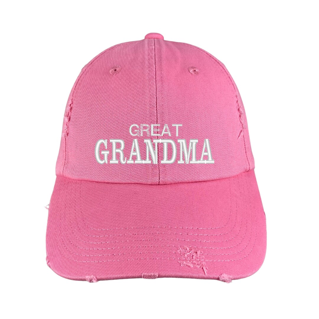 Distressed GREAT GRANDMA Sun Hat, Personalized Gifts for Women ...