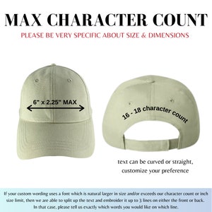 Personalized Hat, Custom Baseball Cap Embroidered | Soft 100% Cotton ...