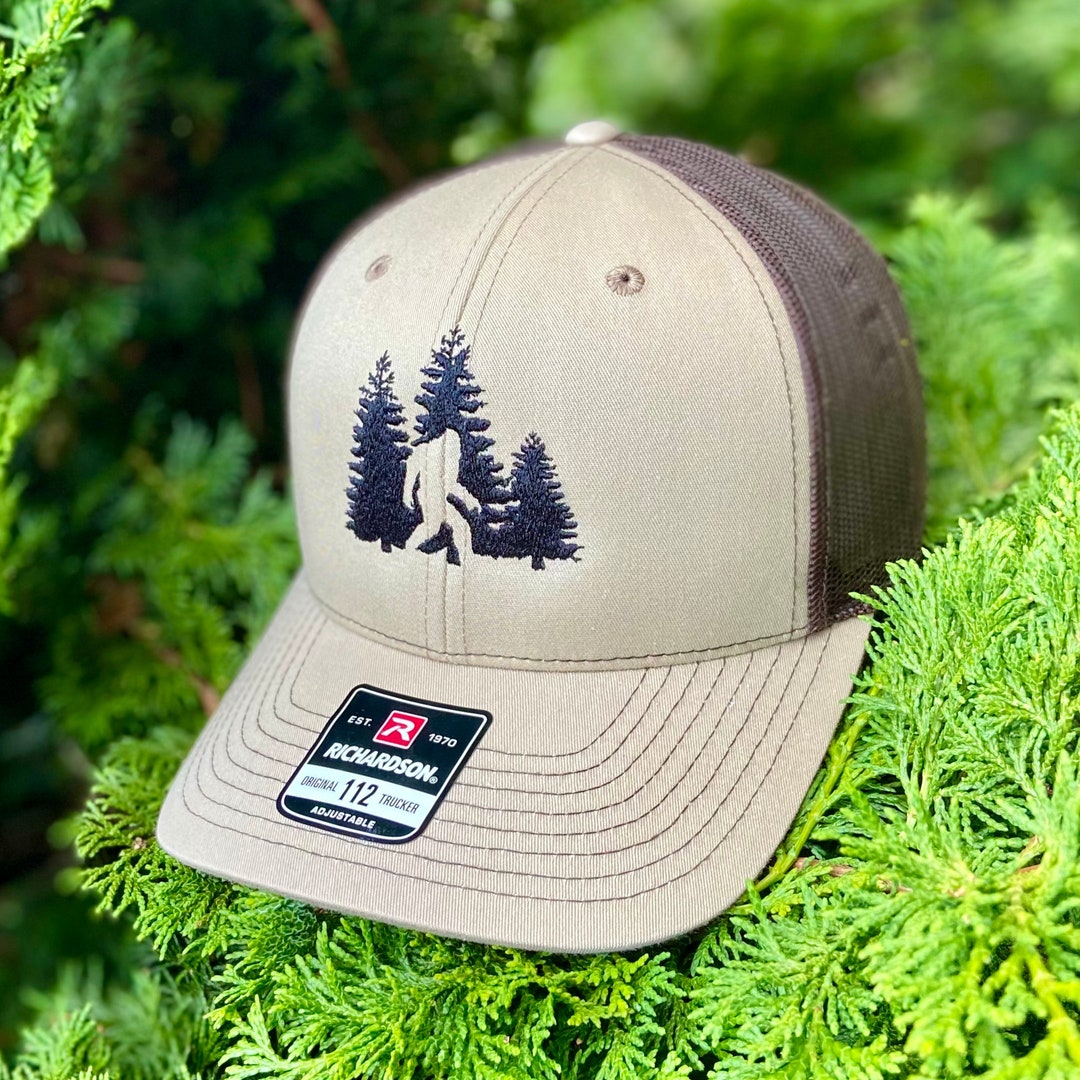 Sasquatch Hat, Richardson 112 Trucker Hats LARGE, Big Foot Design ...