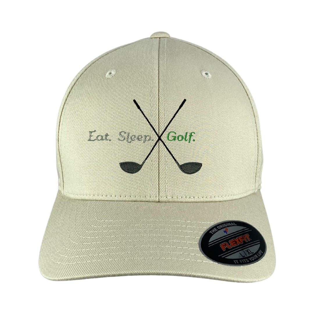 Golf Hats Embroidered, Flex Fit Fitted Baseball Hats Large, Adult ...