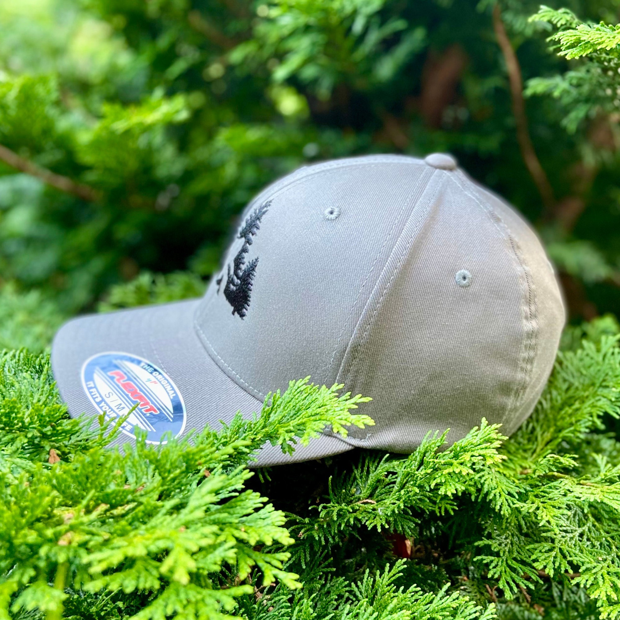 Embroidered Bigfoot Hat: Custom Fitted Flex Fit Baseball Cap Sasquatch ...