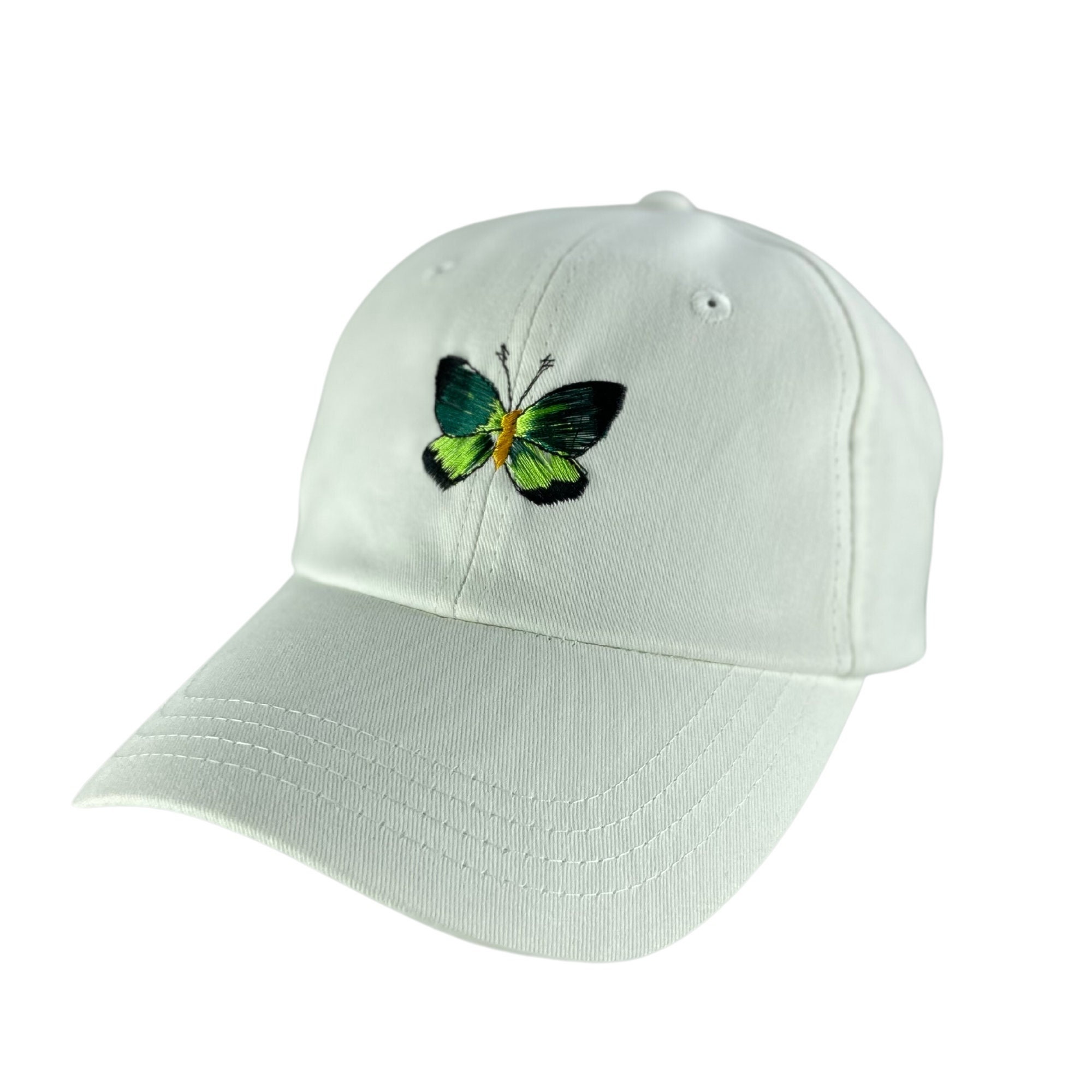 Butterfly Cap, Embroidered Colorful Hat for Men Women Embroidered ...