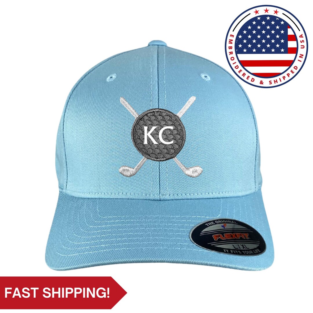 Flex Fit Golf Hats Personalized, Embroidered Clubs Design Ball W ...