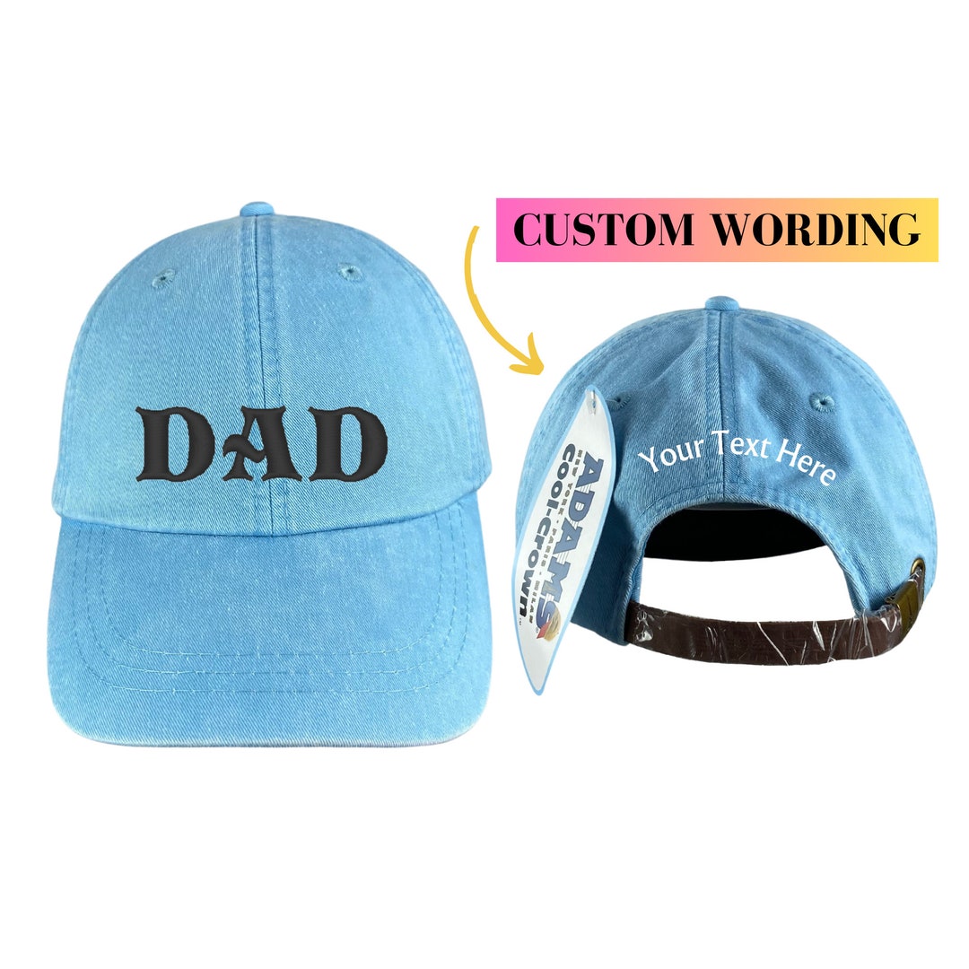 Dad Hat Custom Gifts for Men, Adams Cool-crown Mesh Washed Cap, Leather ...
