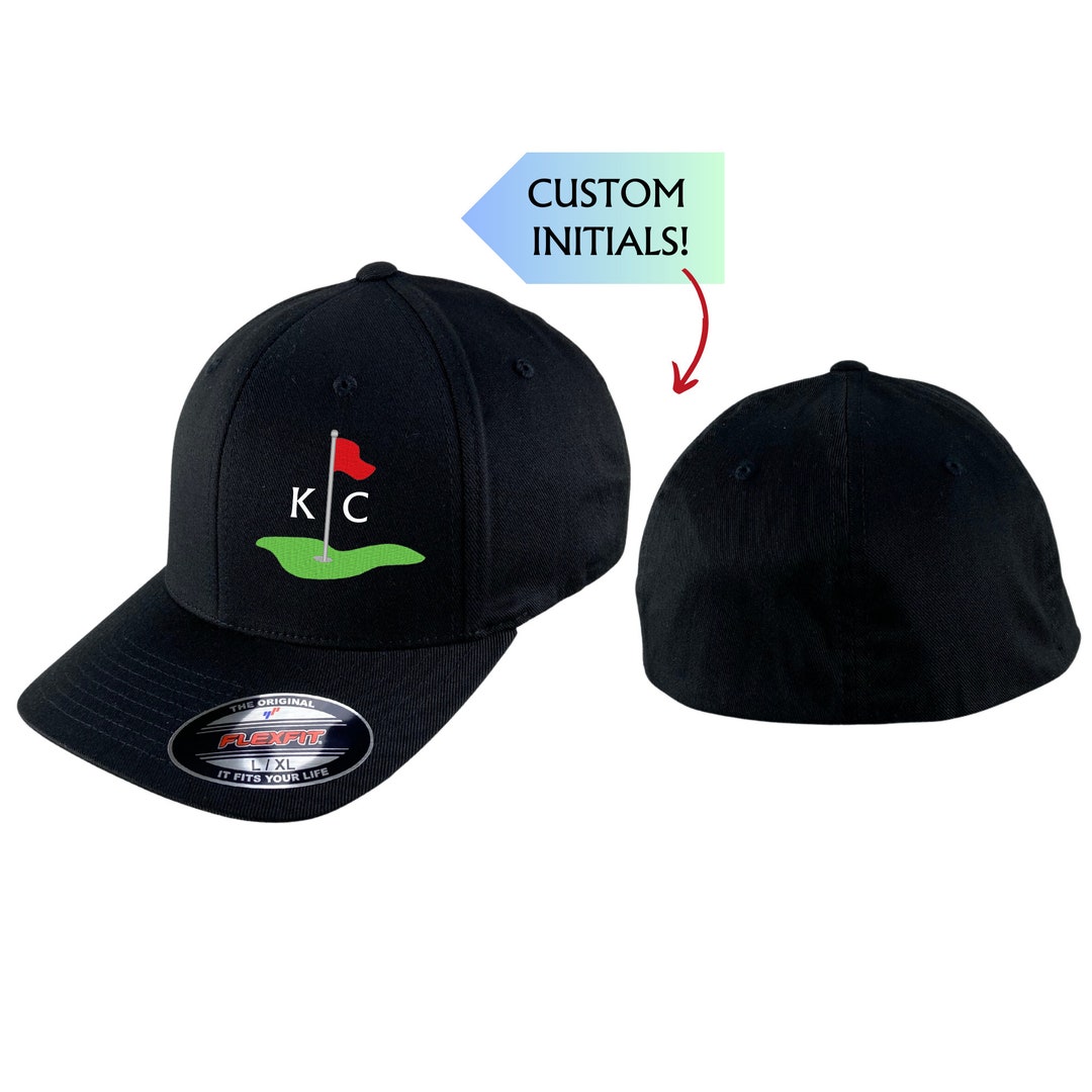 Custom Golf Hats Embroidered, Flex Fit Fitted Hats X-large Unisex ...