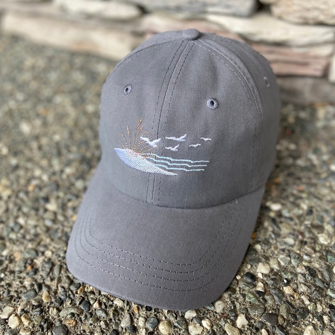 Ocean Beach Cap Embroidered Unwashed Dad Hat 100% Cotton Baseball Cap ...