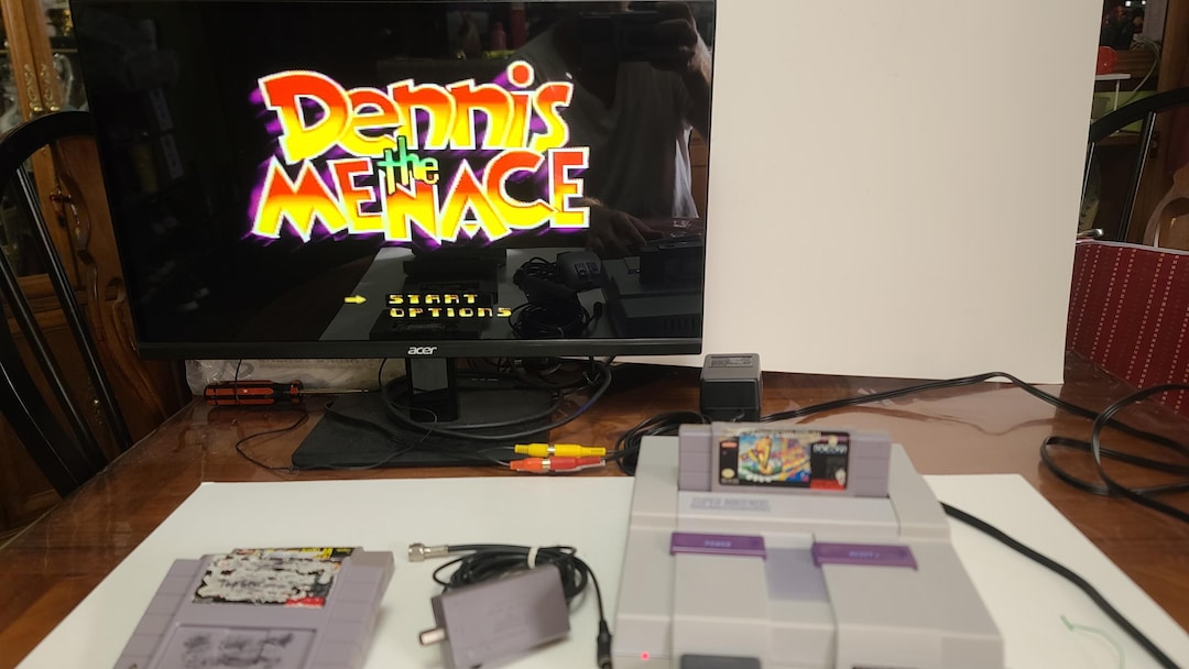 Super Nintendo SNES System With Console, Controllers, Cables and Games ...