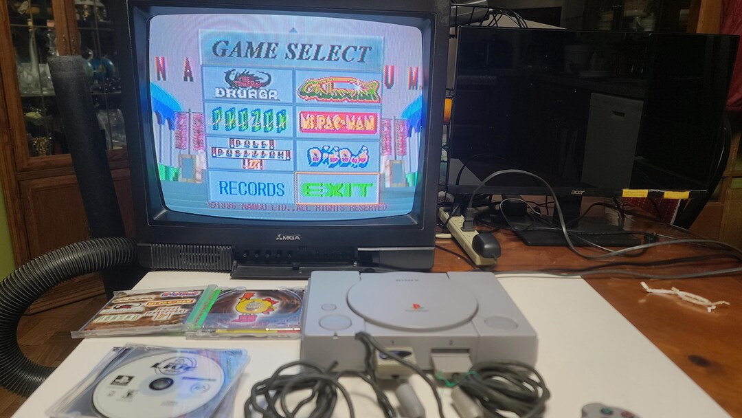 Playstation 1 PS1 System With Console, Controllers, Cables and Games ...