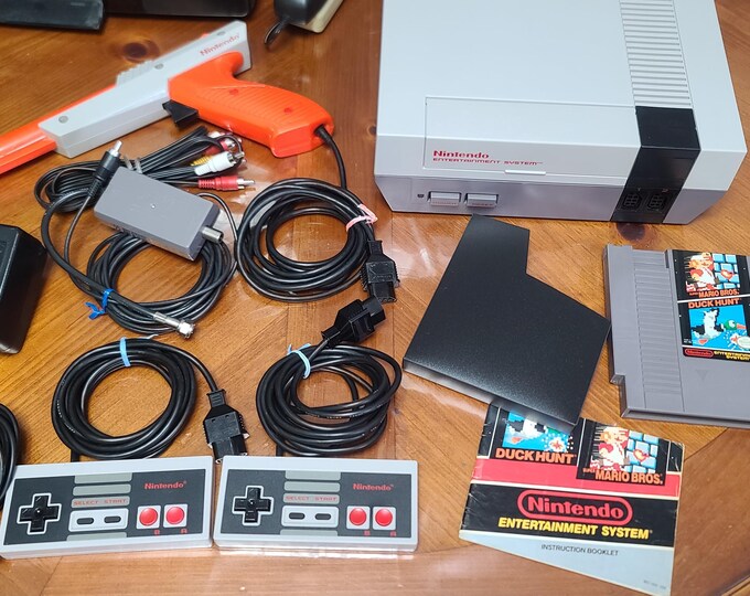 OEM Nintendo NES System With Console, Controllers, Cables and Game ...
