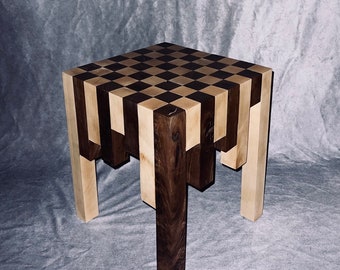 Chess Board End Table | Etsy