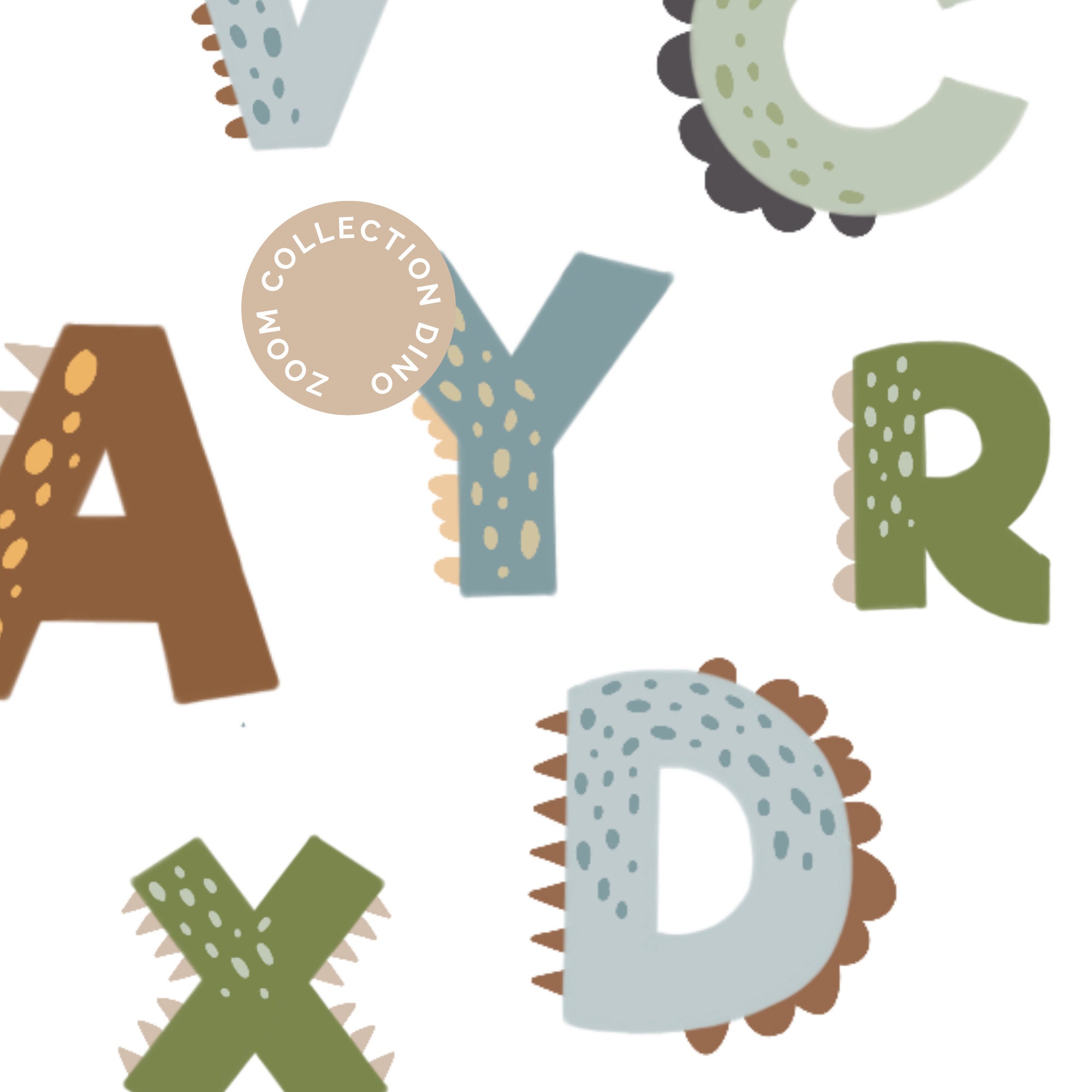 Cartel El Alfabeto de Dinosaurios de..., cartel personalizado, cartel ...