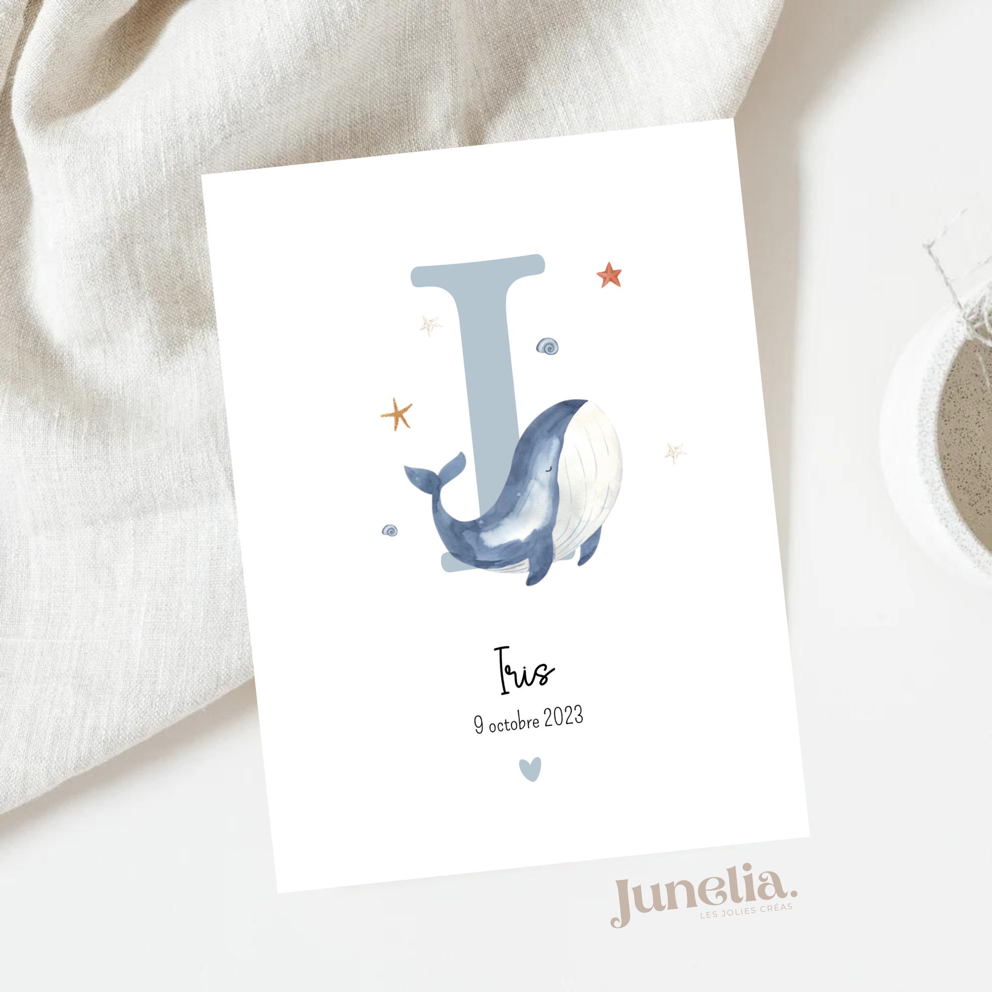 Whale Letters Poster Baby Letter Whale Alphabet Poster Whale First Name ...