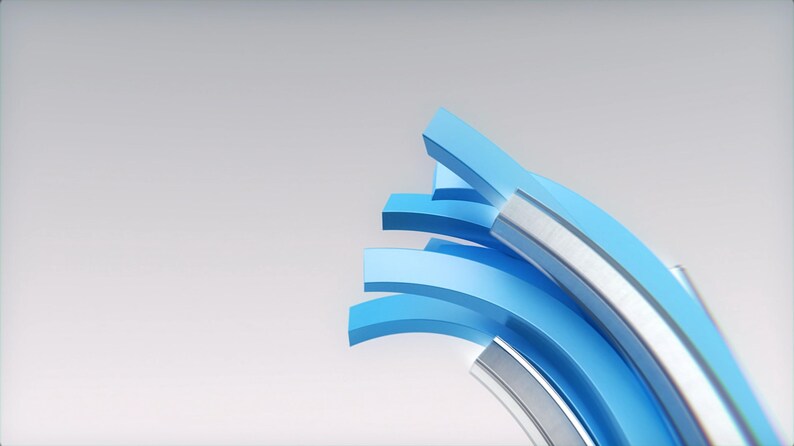 Animation With the Combination, Blue Elastic Cords for Your Logo ...