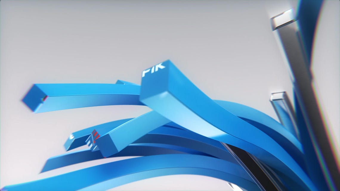Animation With the Combination, Blue Elastic Cords for Your Logo ...