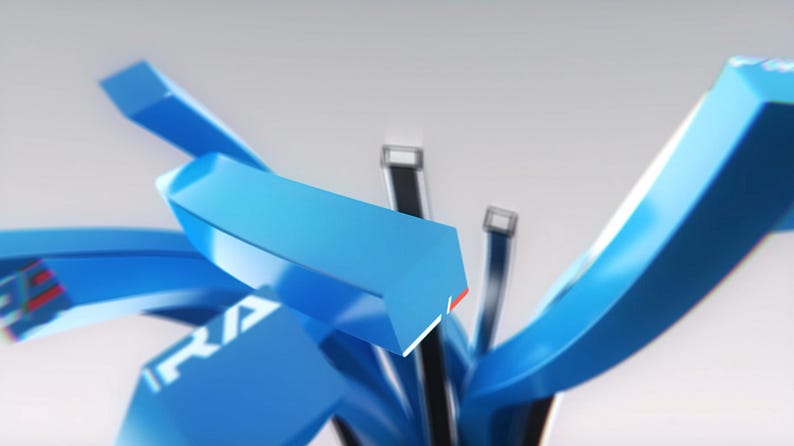 Animation With the Combination, Blue Elastic Cords for Your Logo ...