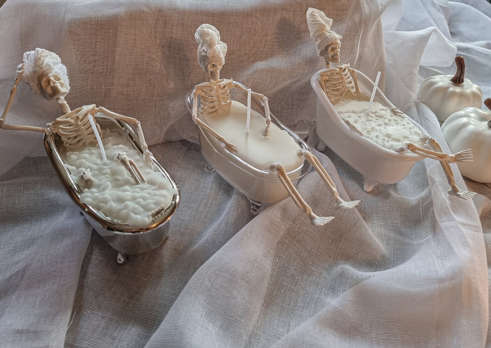 Handmade Skeleton Bathtub Scented Candle, Funny Skeleton Scented Candle ...