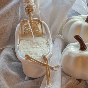 Handmade Skeleton Bathtub Scented Candle, Funny Skeleton Scented Candle ...