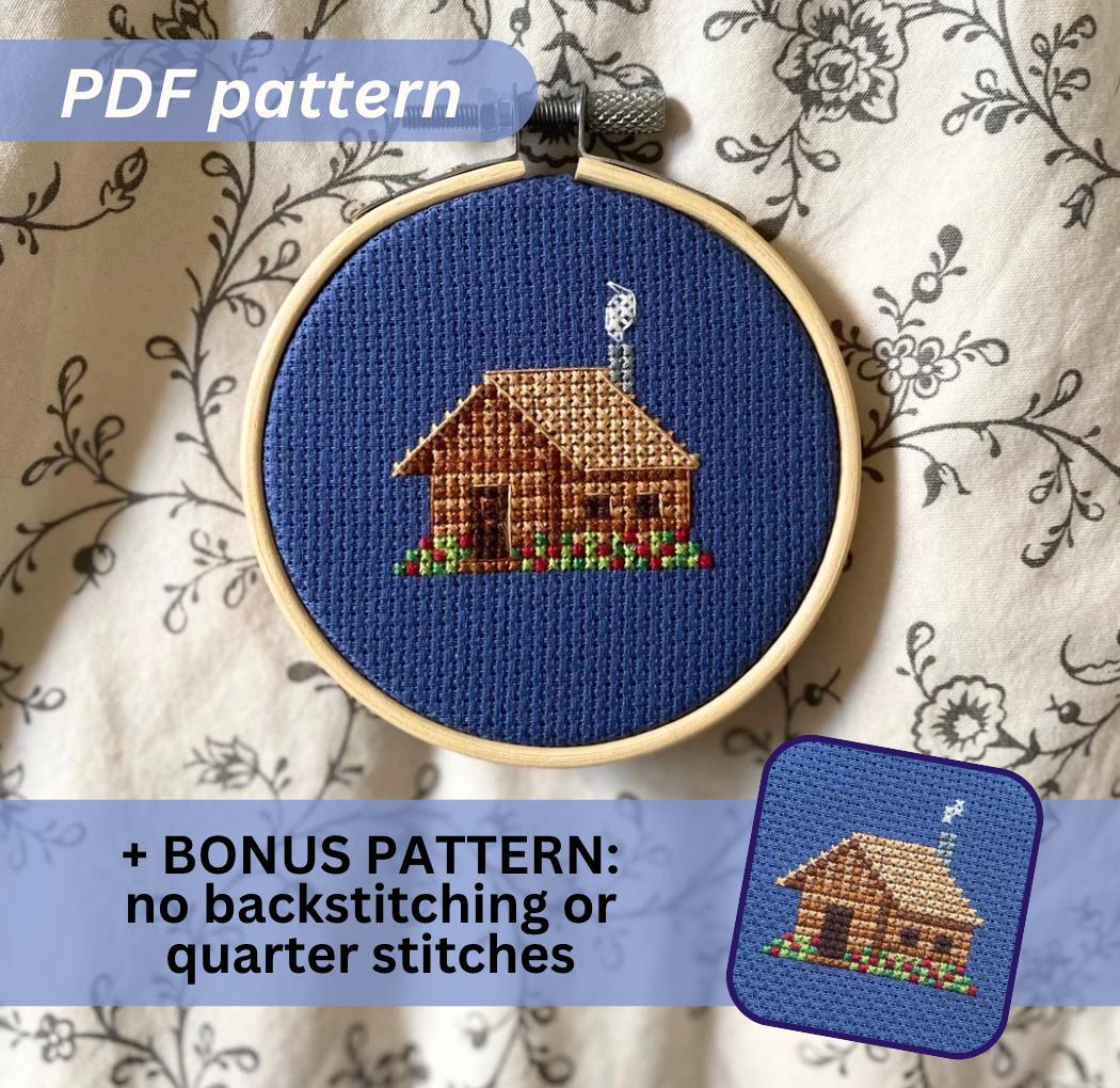 Cabin Cross Stitch PDF Pattern Download - Etsy