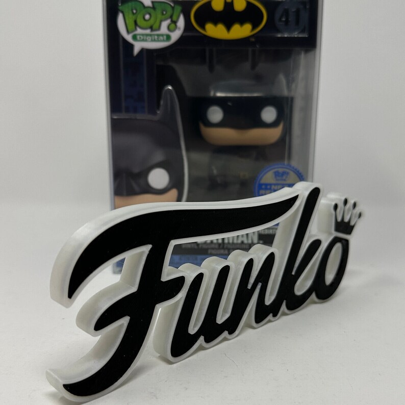 3D Printed Glow in the Dark Funko Sign (yellow) - 220mm (8.6 In) - Etsy